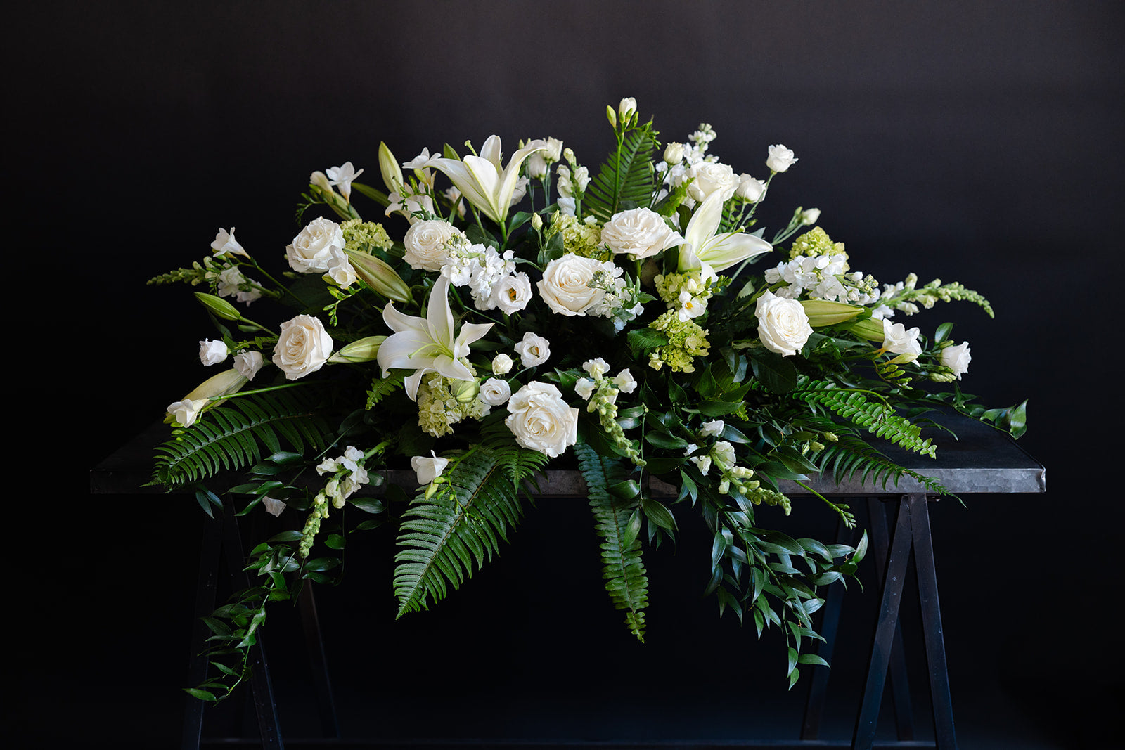 Sincere Sympathy Casket Spray – Green Valley Floral Design
